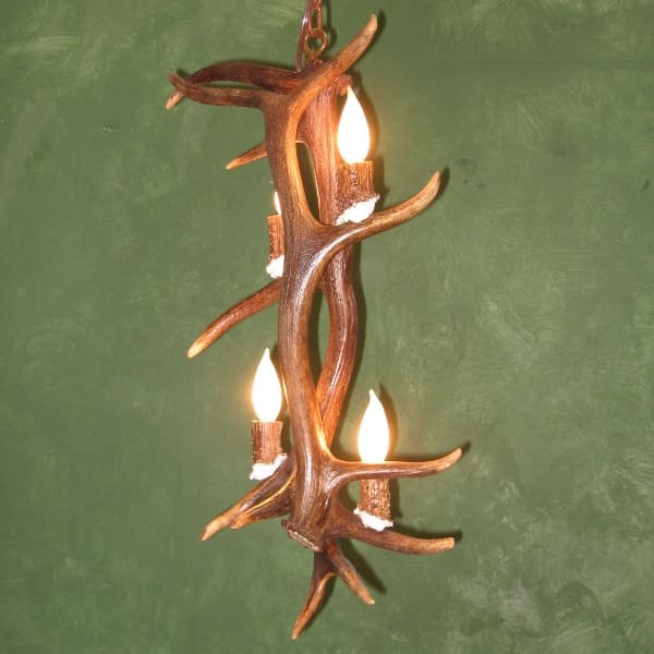 Ellingwood Point Large Antler Pendant Light The Peak Antler Company