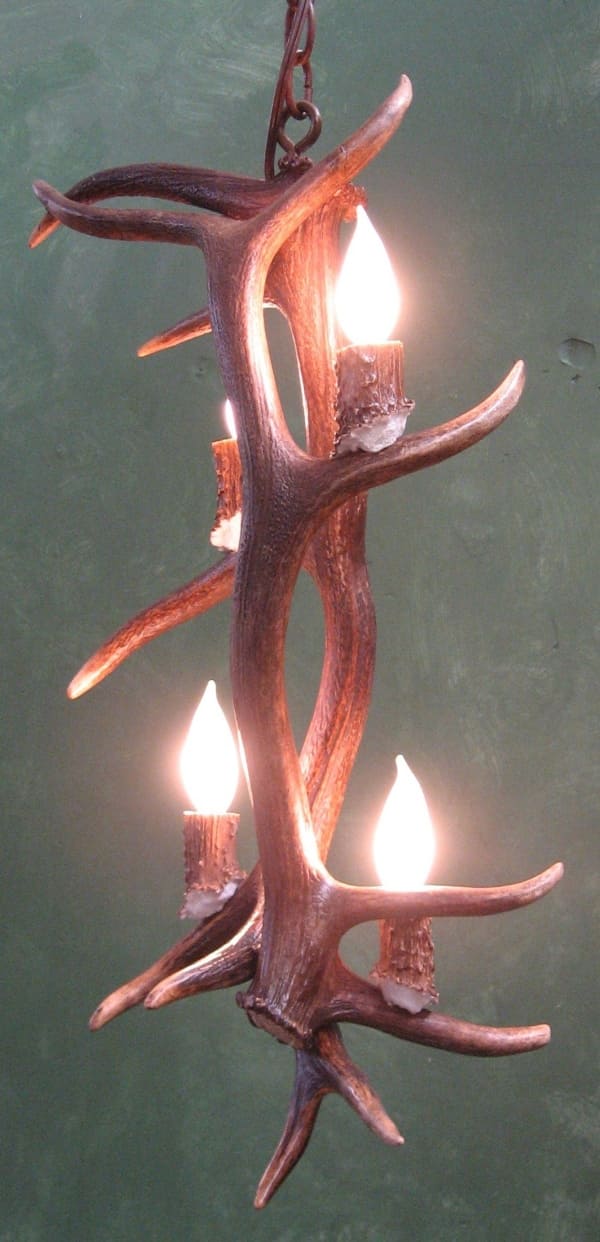 Ellingwood Point Large Antler Pendant Light The Peak Antler Company